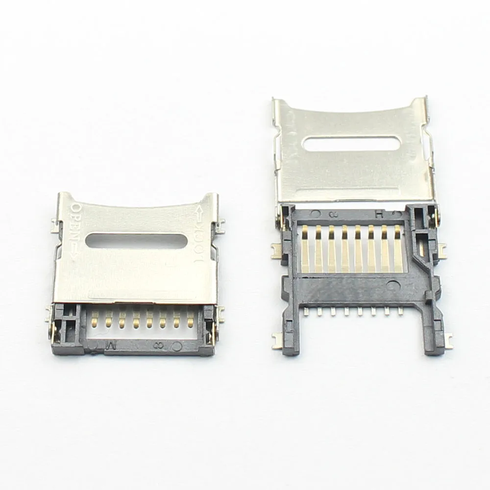 10pcs-TransFlash-TF-Micro-SD-Card-Socket-8-Pin-8P-Connector-Fold ...