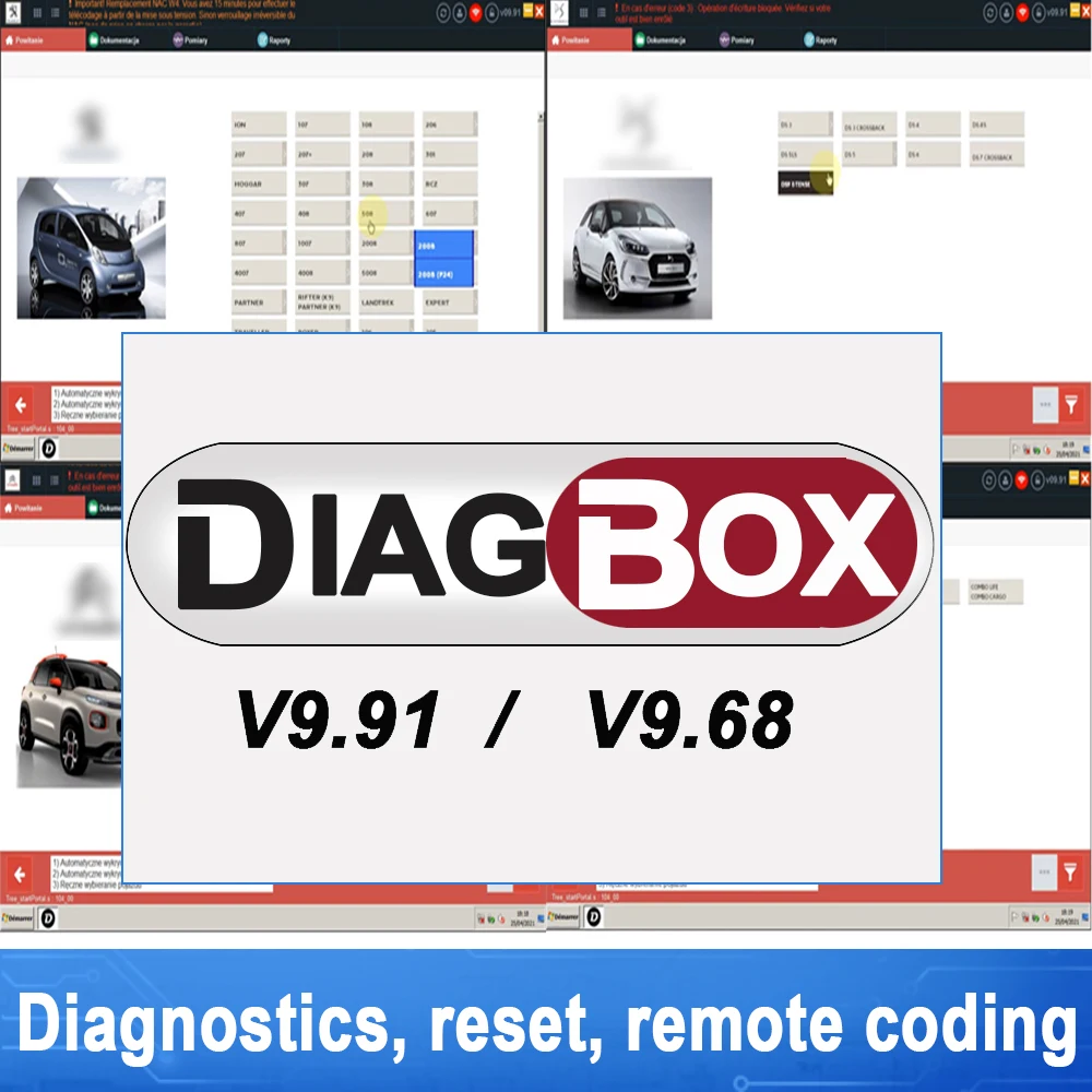 Diagbox – logiciel de machine virtuel V9.91, fonctionne avec PP2000 ...
