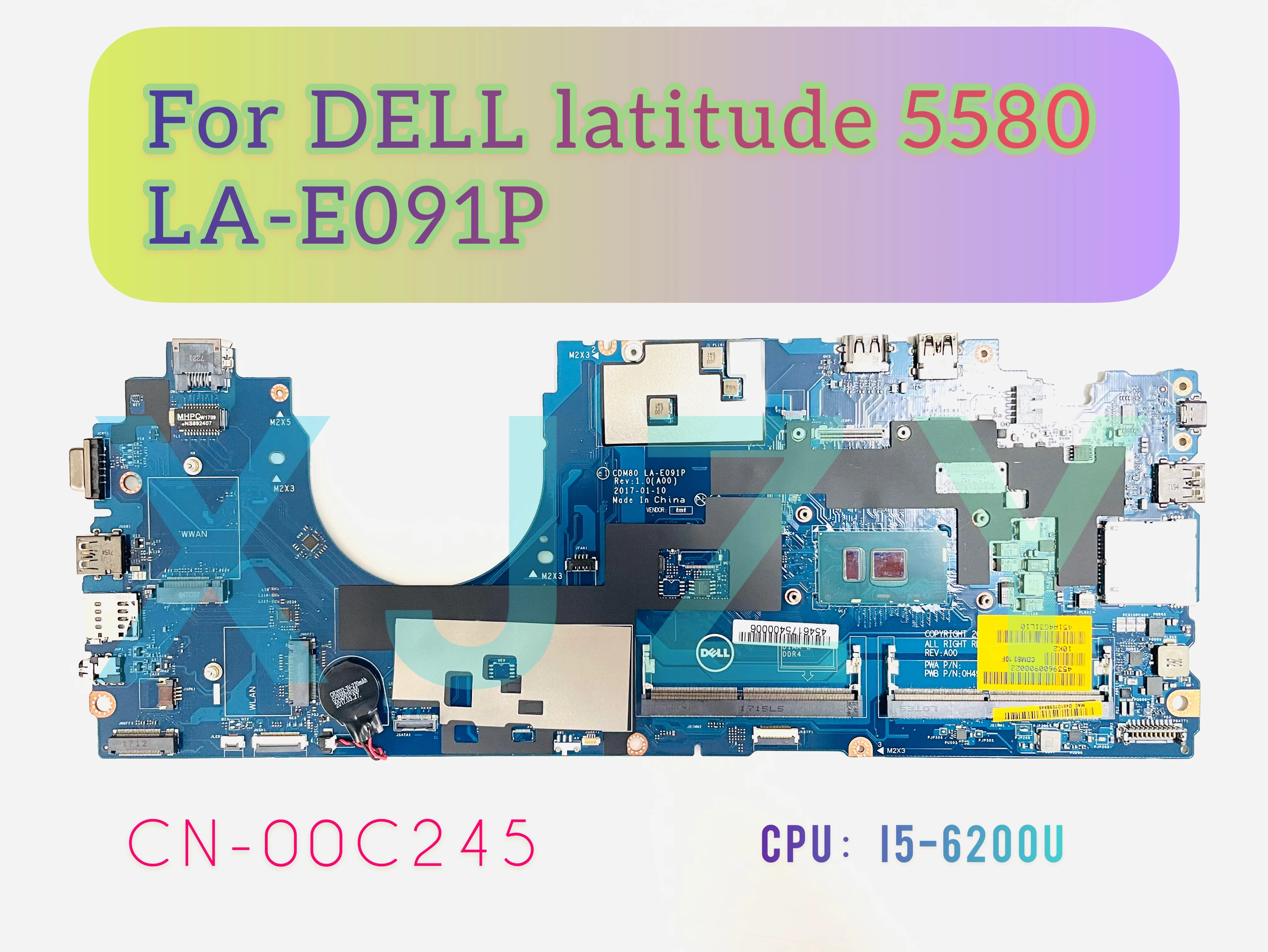 FOR Dell Latitude 15 5580 E5580 Laptop Motherboard NEW CDM80 LA-E091P ...