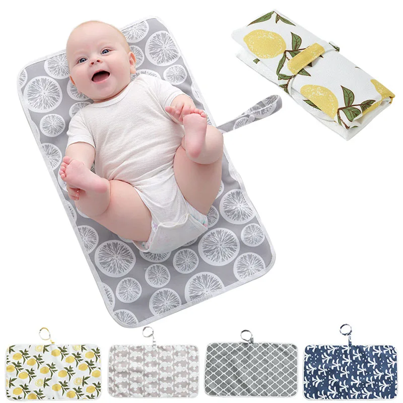 Foldable-Baby-Diaper-Changing-Pad-Print-Waterproof-Newborn-Diaper-Pad ...