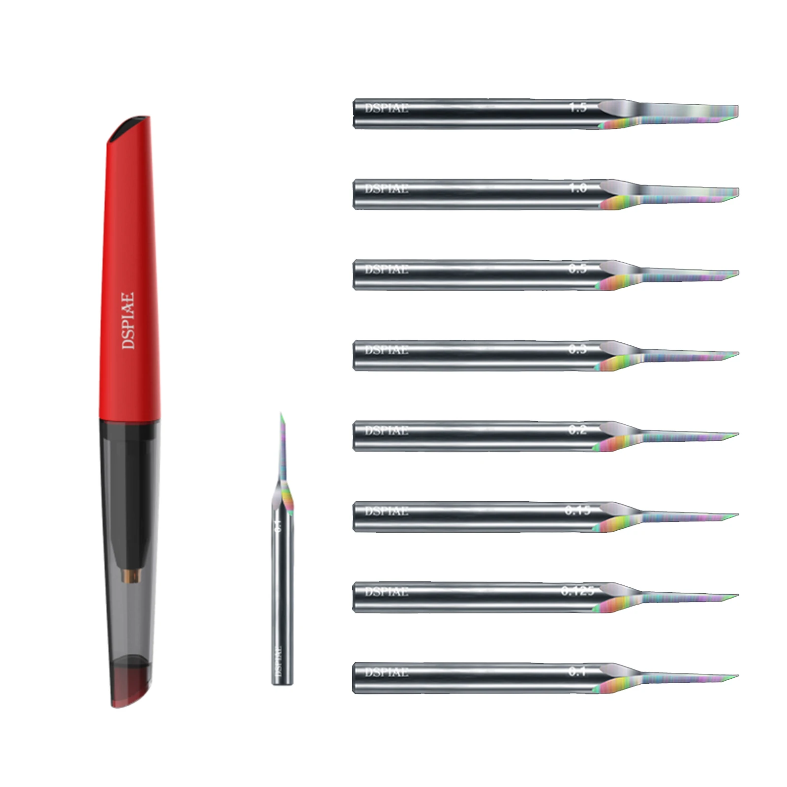 DSPIAE PT-TH Push Knife Handle XPB-0.1mm~1.5mm Drill Bits Model ...