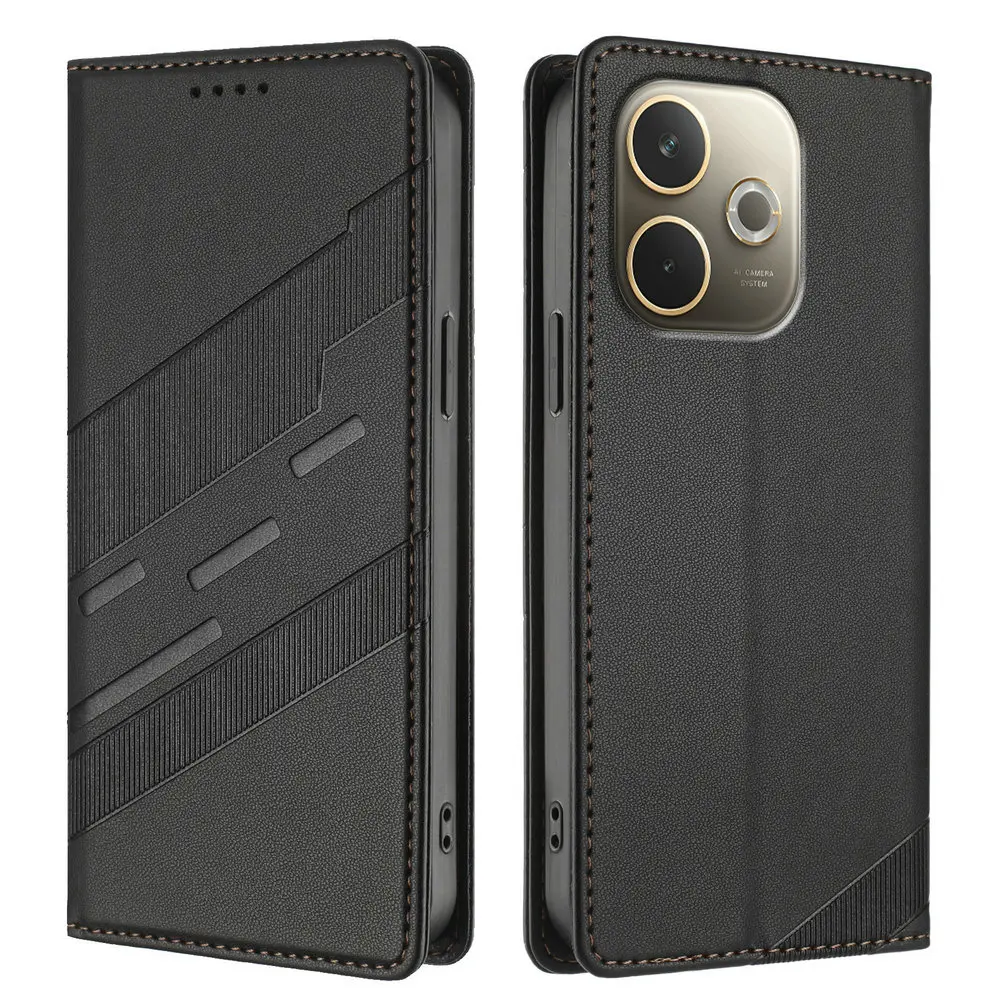 Luxury Leather Wallet Case with Magnetic Card Holder and 360 ...