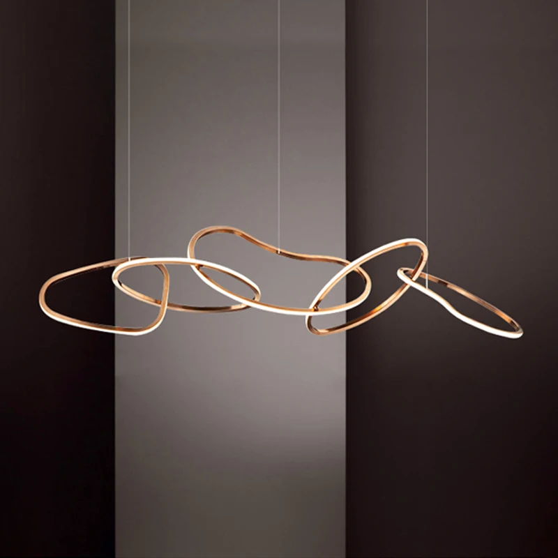 Modern-Irregular-Circle-Pendant-Lights-Led-Lustre-Personality-Hanging ...