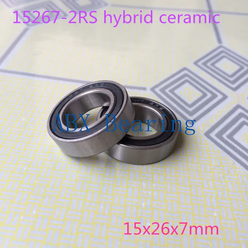 ABXG-2pcs-lot-15267-2RS-hybrid-ceramic-ball-bearing-15x26x7mm-15267-2RS ...