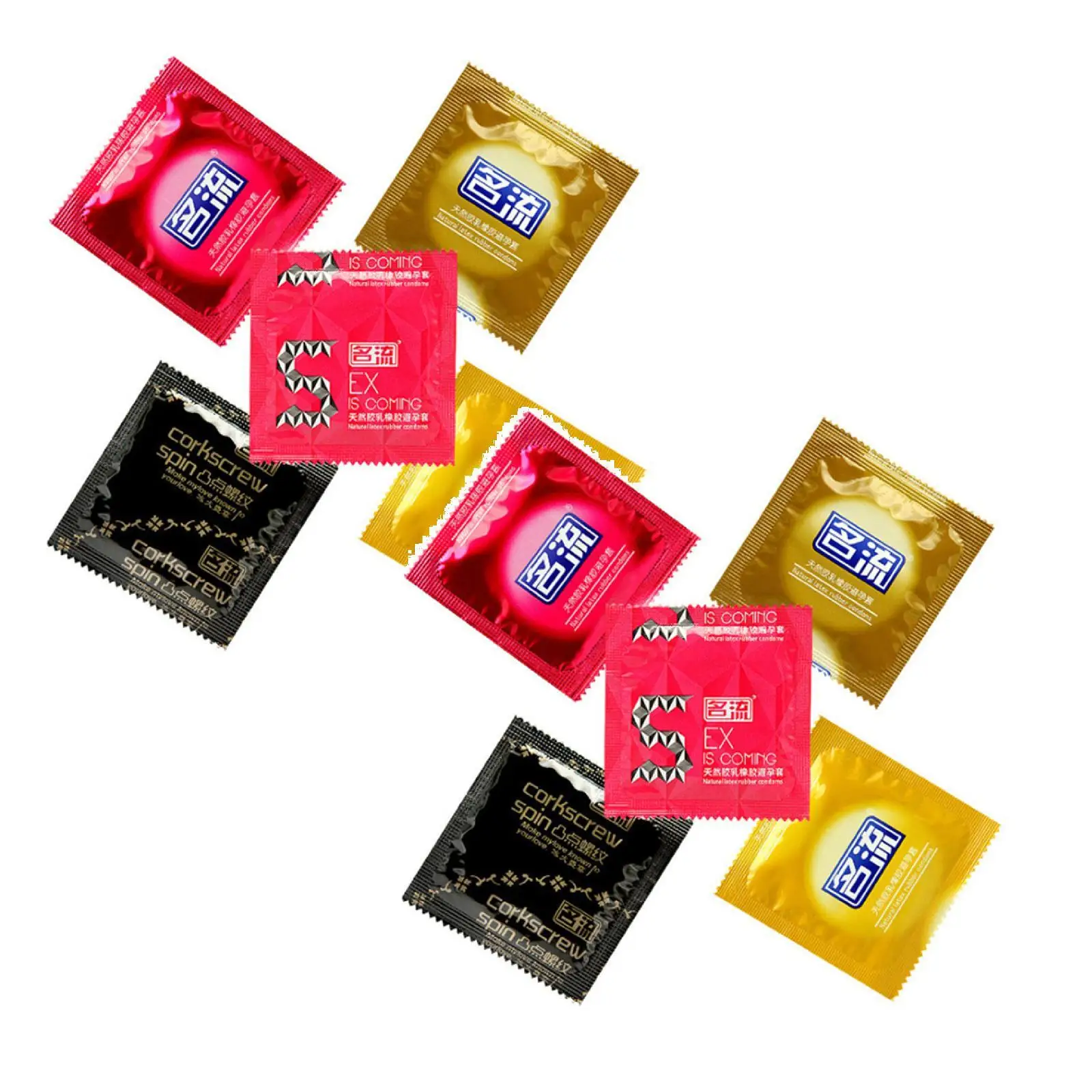 Condones Liuwei 30 piezas para el punto G granulados hilo para sexo ...