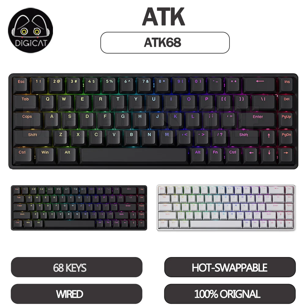 ATK68-Mechanical-Keyboard-Esports-Magnetic-Switch-Wired-Keyboard-RGB ...