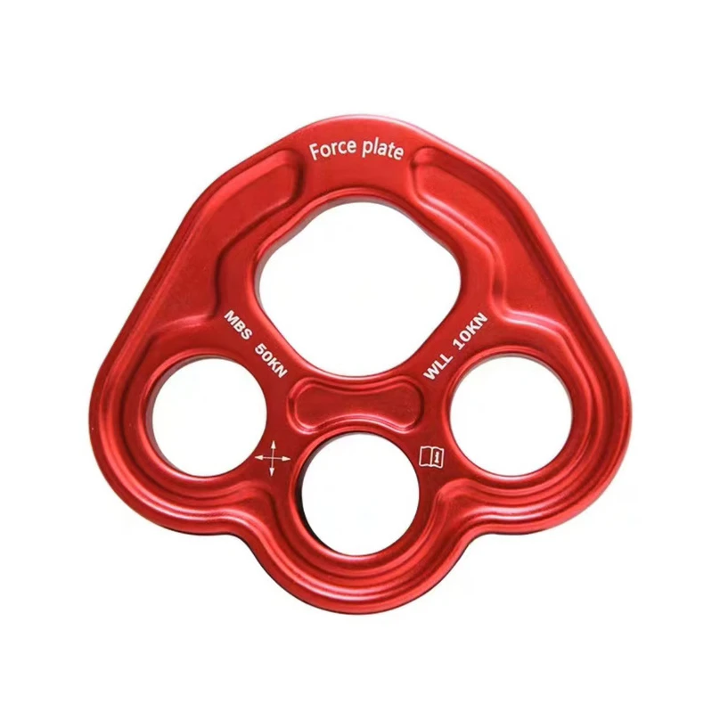 50KN-Climbing-Aluminum-Bear-Paw-Rigging-Multi-Anchor-Plate-For-Multi ...