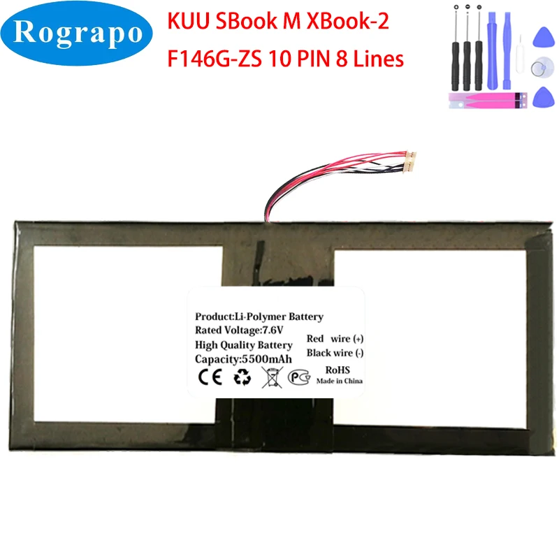 New 7.6V 5500mAh KUU SBook M XBook-2 F146G-ZS Laptop Notebook Battery ...