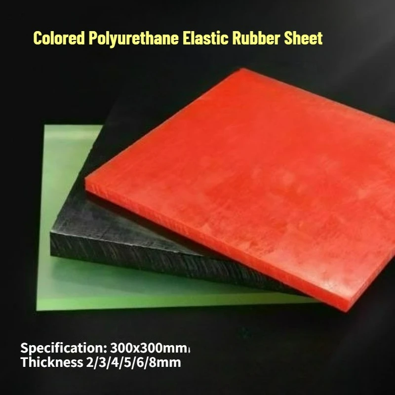1pcs Black Red Color PU Polyurethane Sheet Elastic Plate Board ...