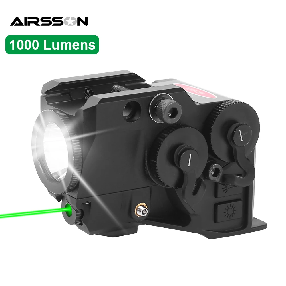 1000-Lumen-Tactical-Weapon-Gun-Light-Green-Laser-Combo-USB-Magnetic ...