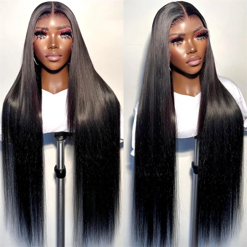 Transparent-13x4-13x6-Lace-Front-Human-Hair-Wigs-36-Inch-Brazilian-Bone ...