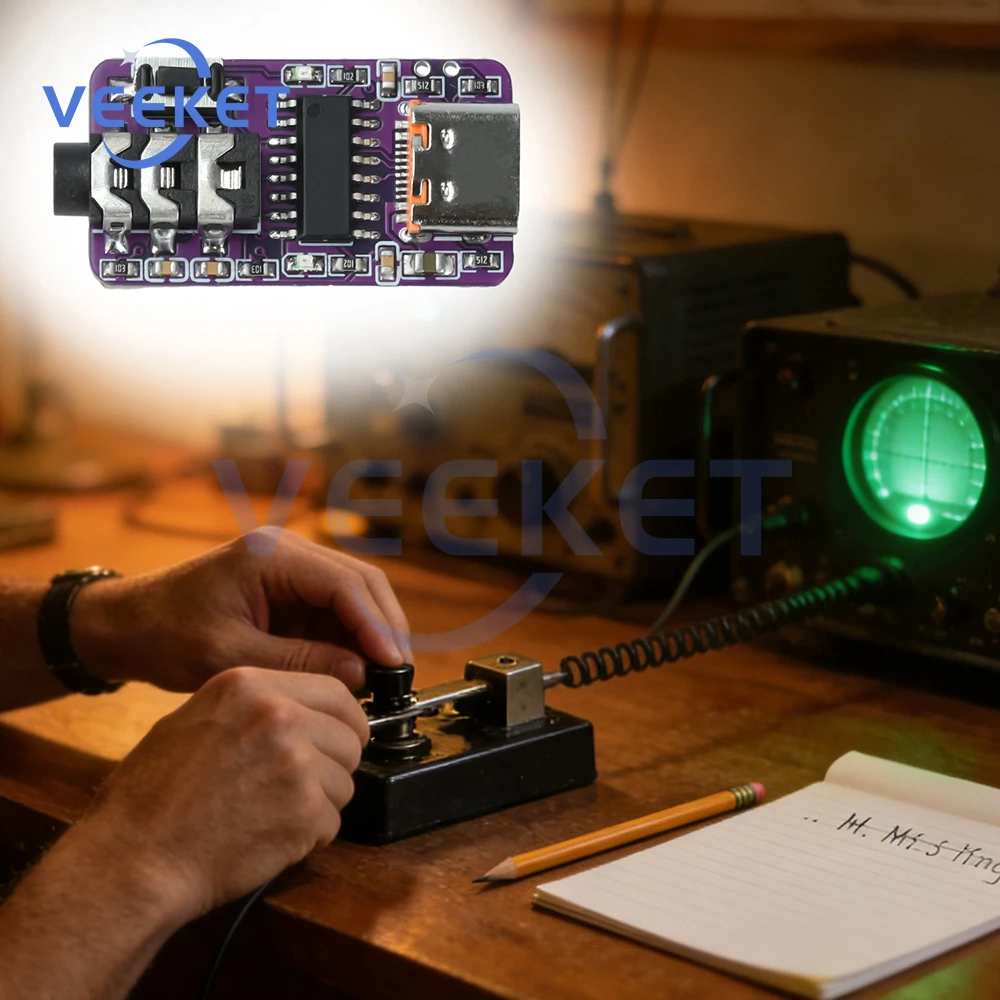 USB to CW Key Trainer Morse Code Practice Module Drive Free Design ...