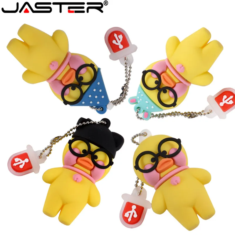 JASTER New USB 2.0 64GB Cute Cartoon Duck Yellow U Disk 32GB Flash ...