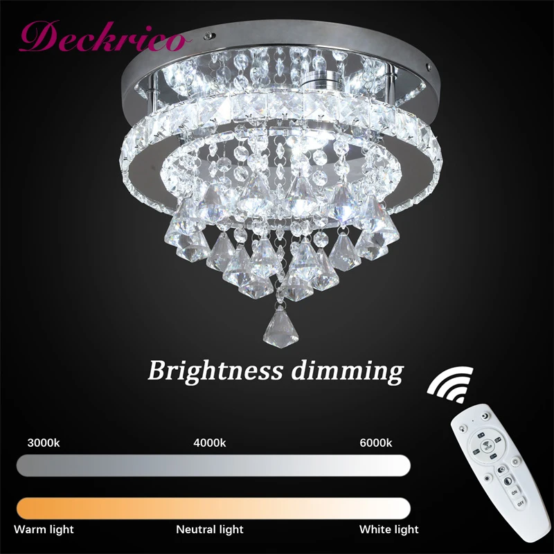 K9-Crystal-Diamond-Ceiling-Light-Led-Stainless-Steel-Luminaire-For ...