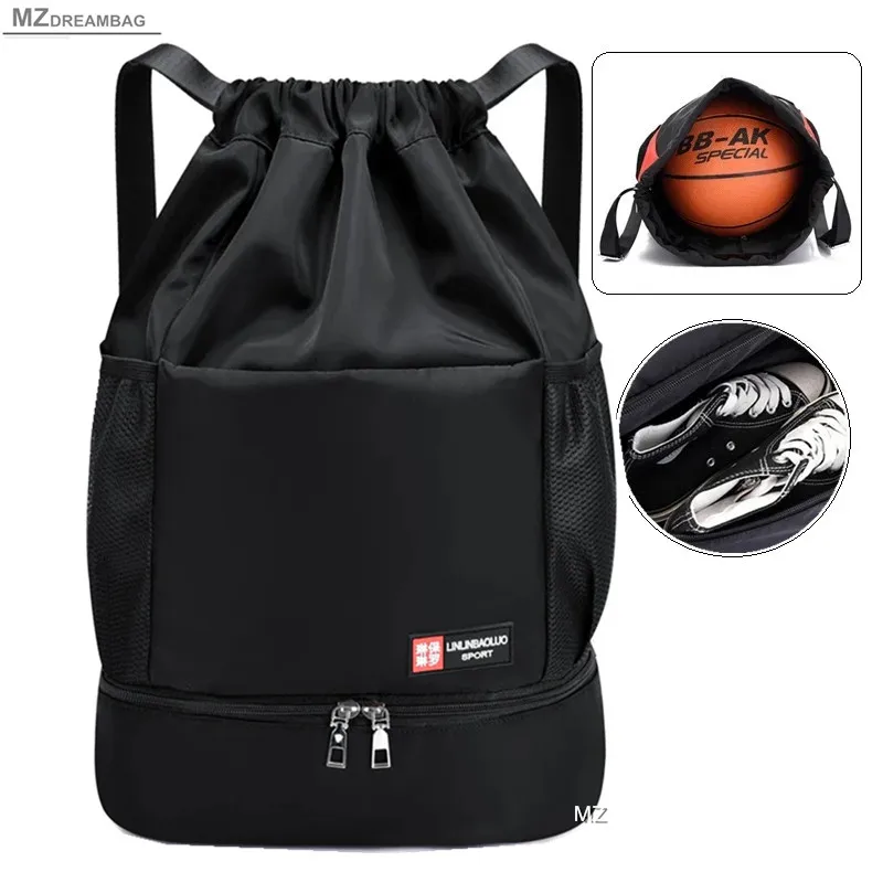 Men's Sports Bag Big Fitness Basketball Soccer Shoe Pocket Beach Large ...
