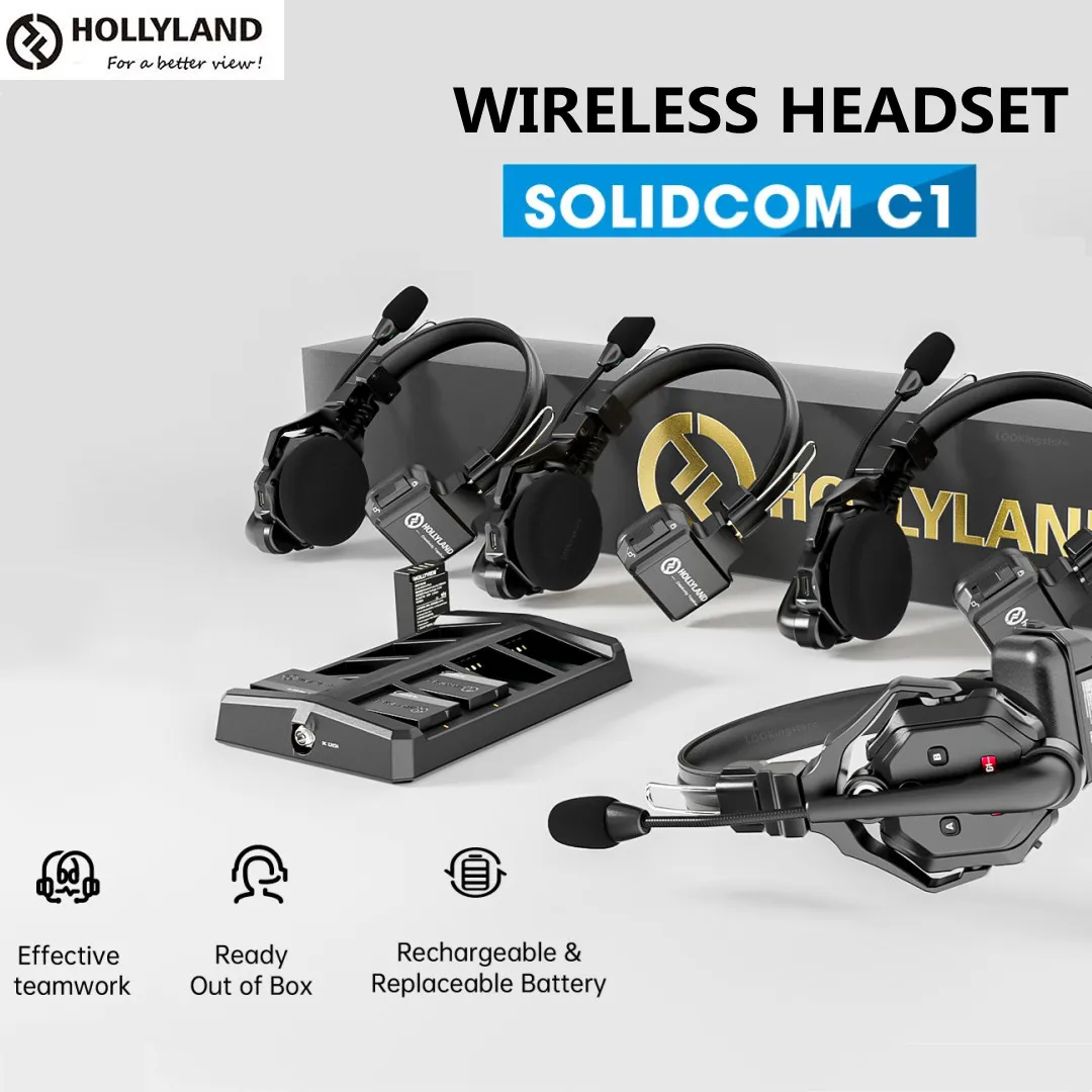 Hollyland-Solidcom-C1-Full-Duplex-Wireless-Intercom-Communication-150Hz ...