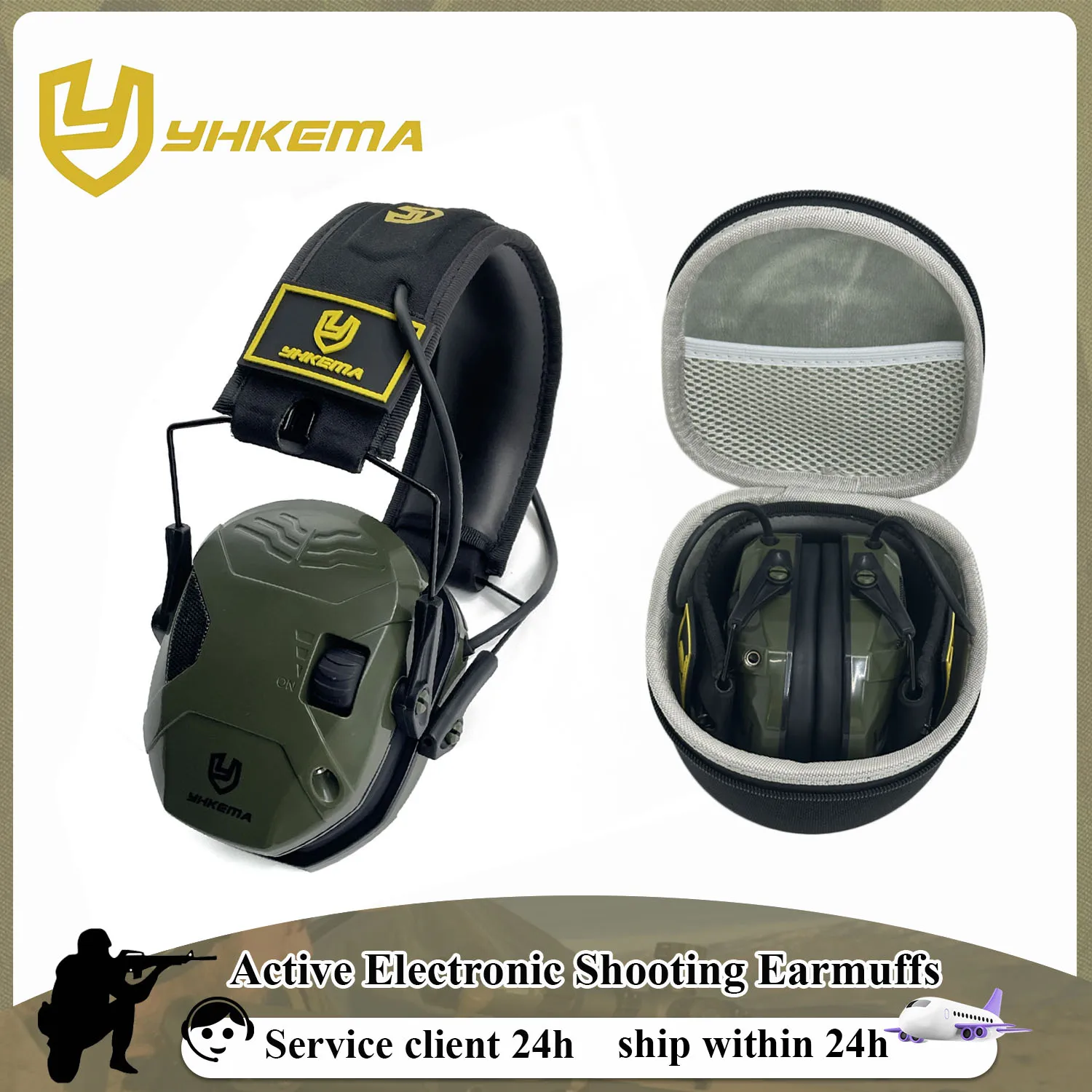 Electronic Shooting Earmuffs, Hearing Protection Shooters, NRR 23dB ...