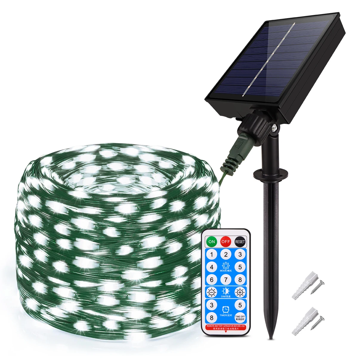 10m-100m-Solar-Power-LED-String-Light-Waterproof-Outdoor-Garden-Fairy ...