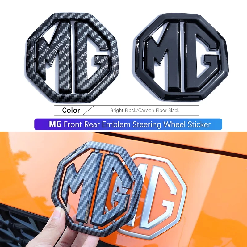 Car Front Grille Trunk Badge Stickers Steering Wheel Logo Sticker For ...
