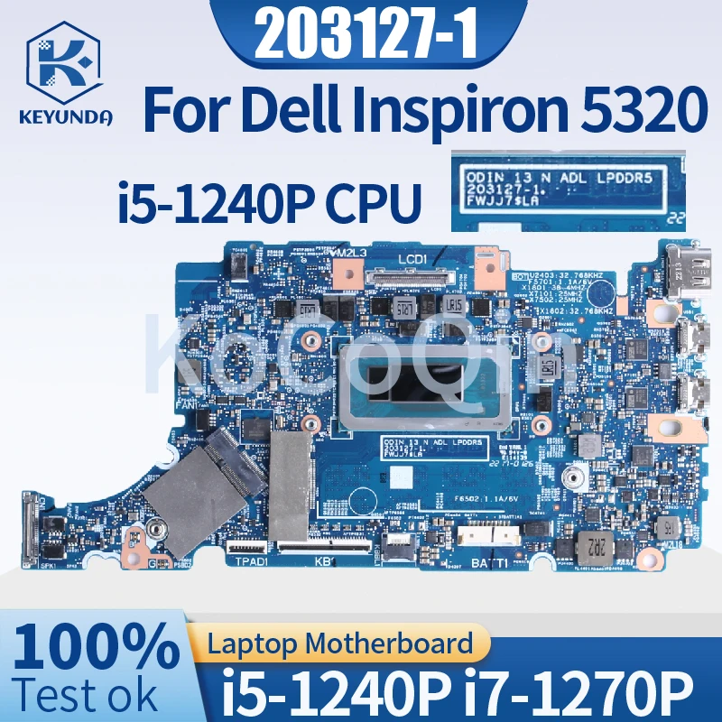 For-Dell-Inspiron-13-5320-Notebook-Mainboard-203127-1-SRLD9-i5-1240P-CN ...