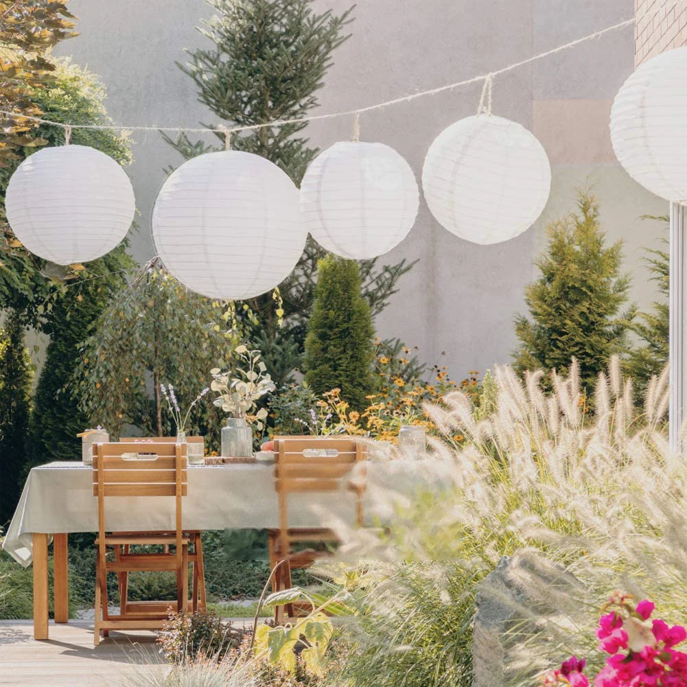 Paper Lantern Outdoor Wedding