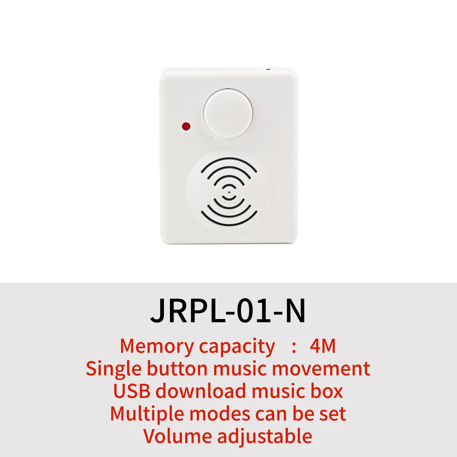 4MB-USB-Downloadable-Music-Box-Button-Play-Voice-Module-Sound-Box-for ...