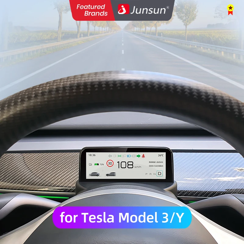 Junsun-Instrument-cluster-retrofit-for-tesla-model-3-Y-tesla-instrument ...