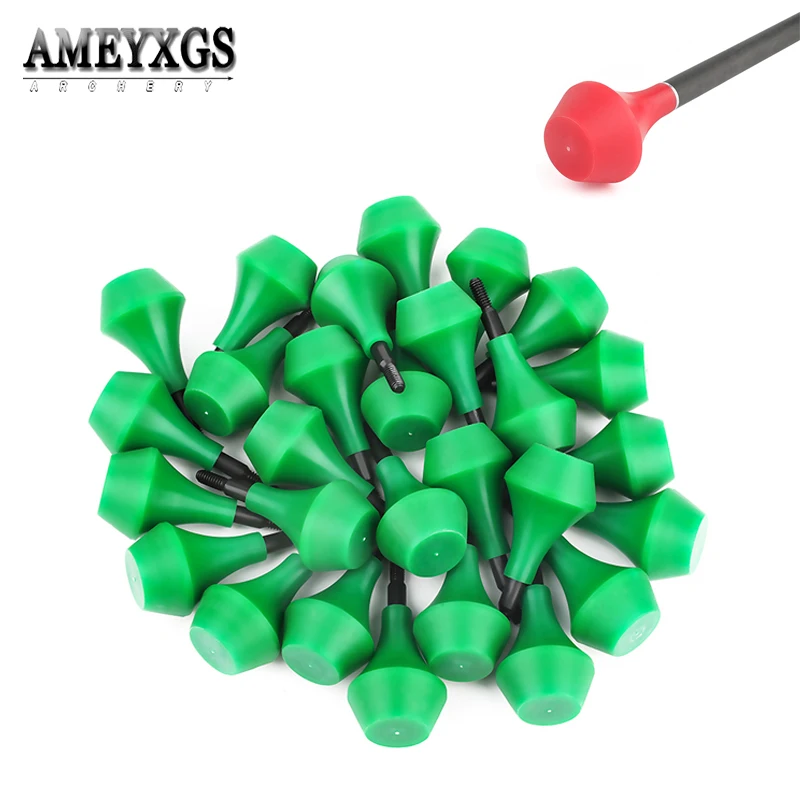6/12pcs Nylon Arrowheads Archery Blunt Game Broadheads Universal Thread ...