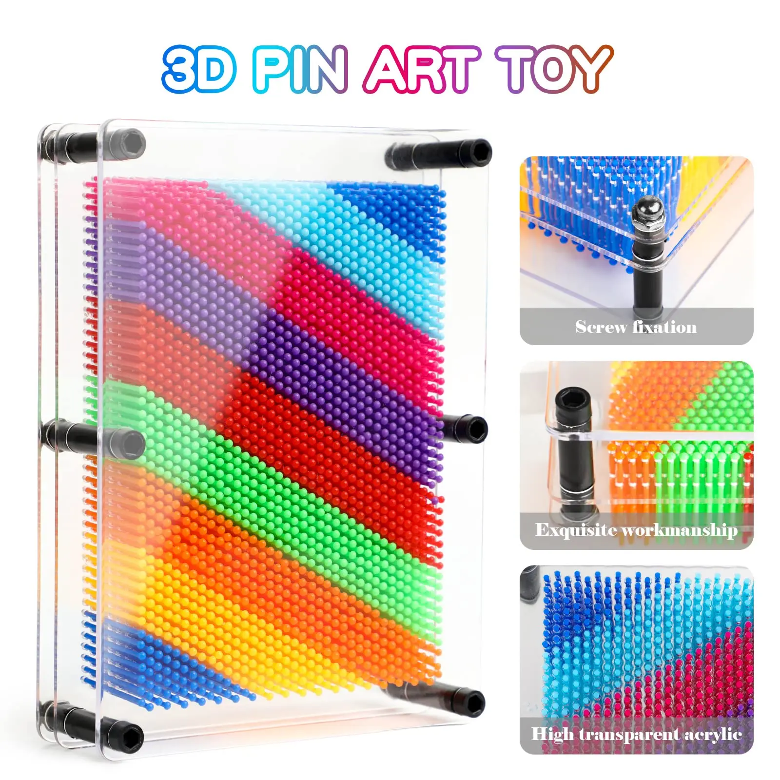 3D-Clone-Pixel-Building-Toy-Color-Pins-Art-Needle-Drawing-Toy-Handmade ...