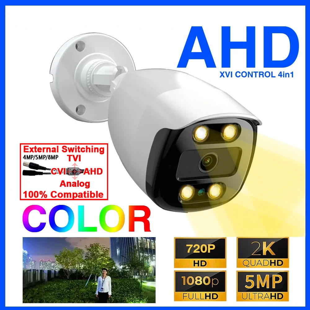 5MP-24H-Full-Color-Night-Vision-CCTV-AHD-Camera-1080P-4MP-HD-Array ...