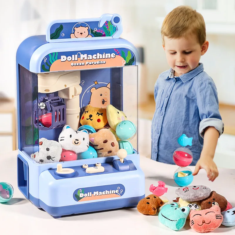Mini Claw Machine For Kids Toys Automatic Coin Operated Crane Dolls ...