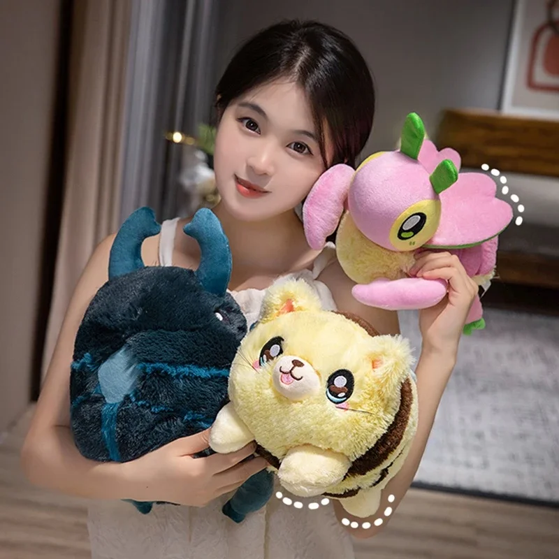 Cute-Cartoon-Insect-Plush-Doll-Bee-Beetle-Mantis-Plush-Toy-For-Boys-And ...