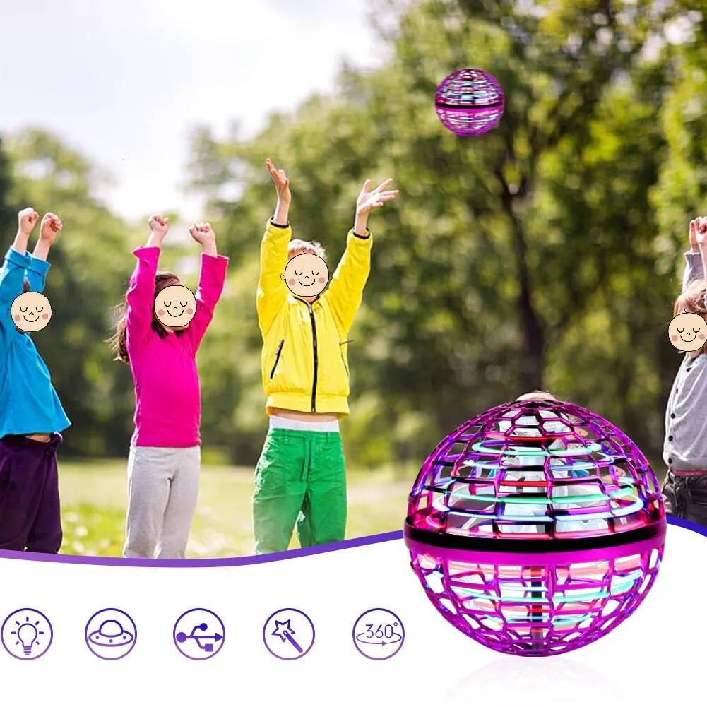 Flying Ball Boomerang Spinner Toy Mini Drone UFO Kids Boy Girl Gifts_i ...