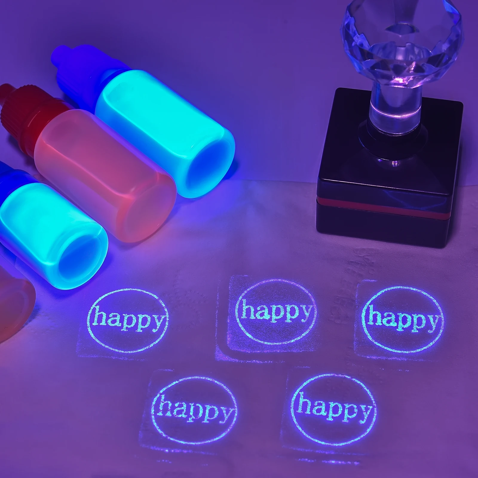 Photosensitive Flash Stamp UV Ink Invisible Anti-counterfeiting ...