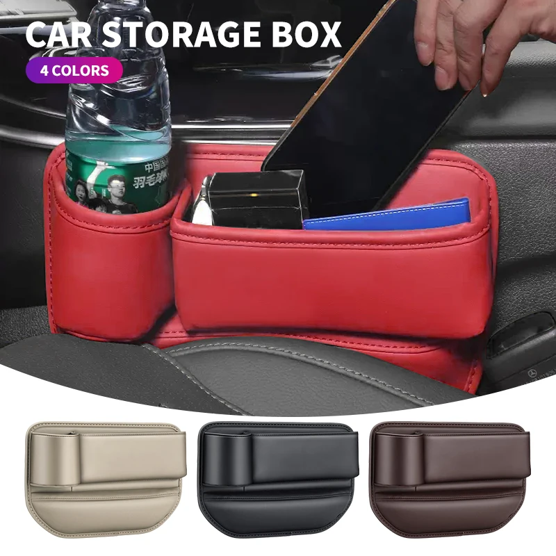 Auto-Seat-Gap-Storage-Box-Leather-Car-Seat-Organizer-Holder-For-Citroen ...