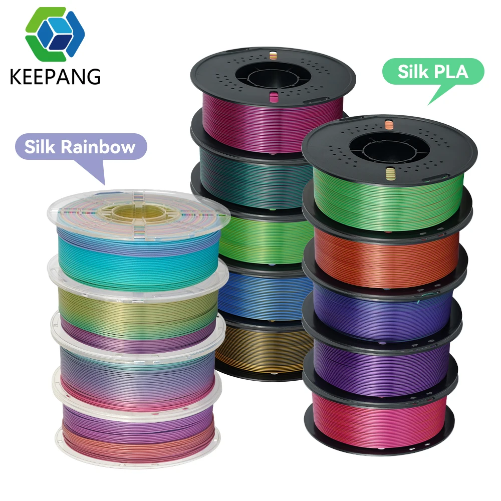 Filamento PLA de seda KEEPANG, filamento de impresora 3D de colores ...