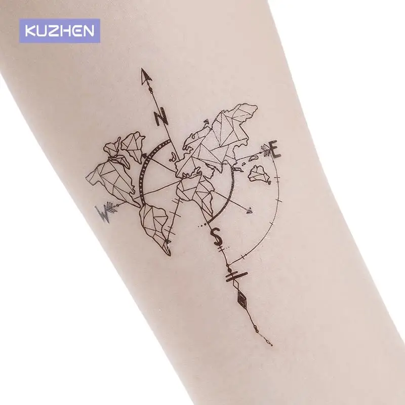 Antique Map Tattoo