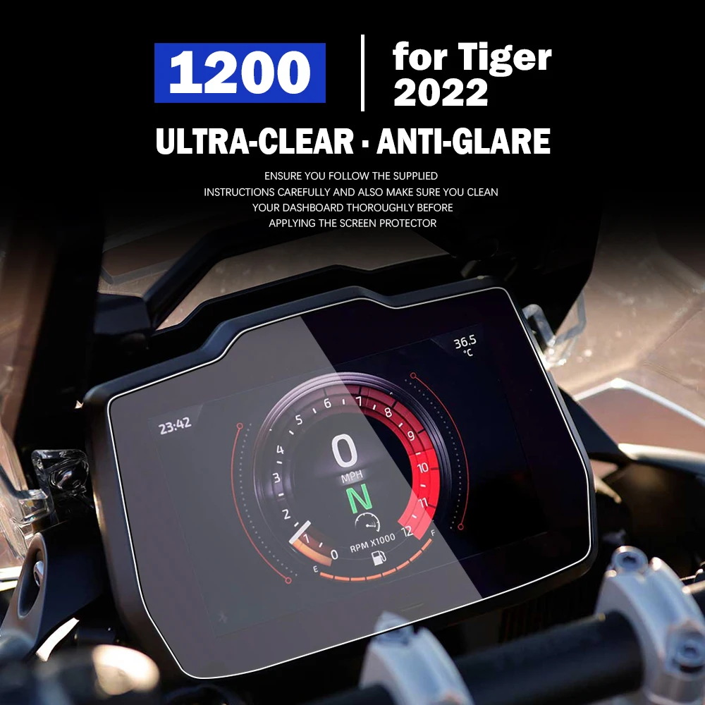 for Tiger 1200 2022 Accessories Speedometer Scratch Cluster Screen for Tiger1200 Motorcycle ...