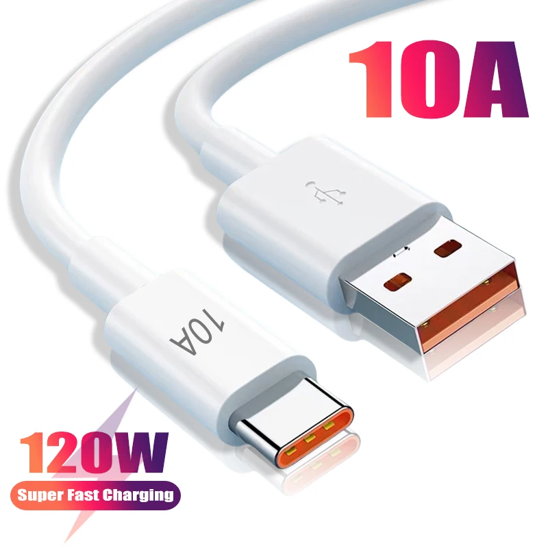 120W 10A USB Type C USB Cable Super Fast Charing Line for Xiaomi ...