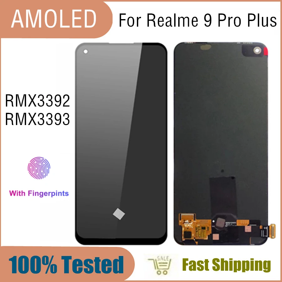 Pantalla LCD AMOLED de 6,4 pulgadas para Realme 9 Pro Plus RMX3393 ...