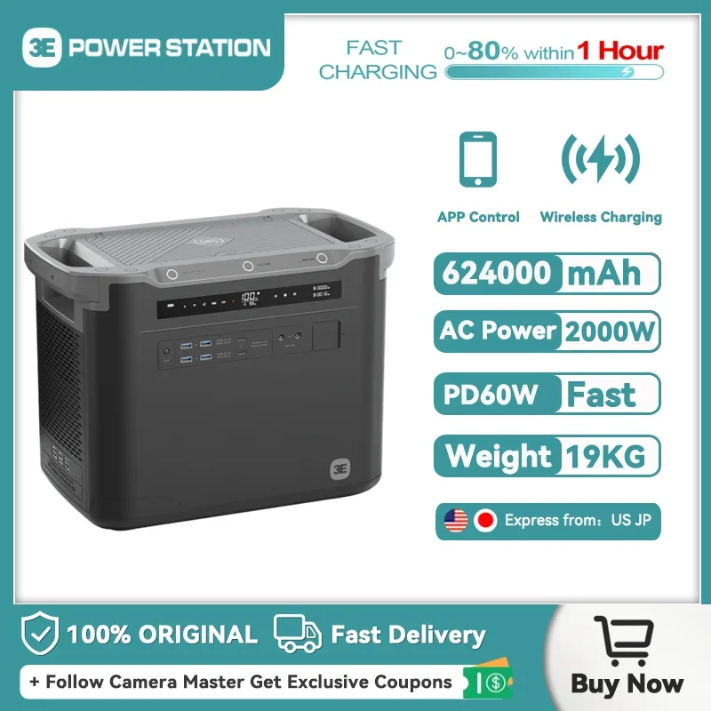 S25-2000W-Portable-Power-Station-PD60W-Fast-Charge-624000mAh-Powerful ...