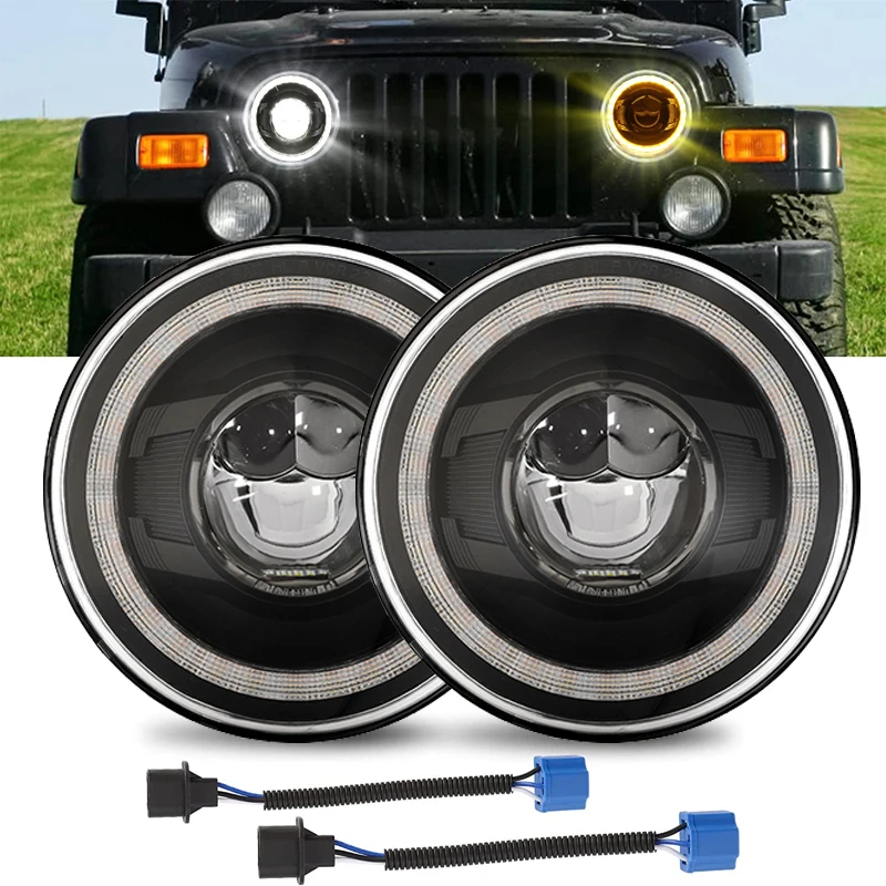 Carro led 7 polegada led farol para nissan patrol y60 hummer h1 & h2 ...