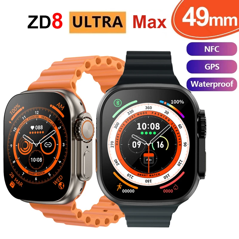 Zd8 Ultra Max Smartwatch 49mm | Smart Watch Ultra Series 8 | Watch Ultra 49mm Titanium - Smart ...