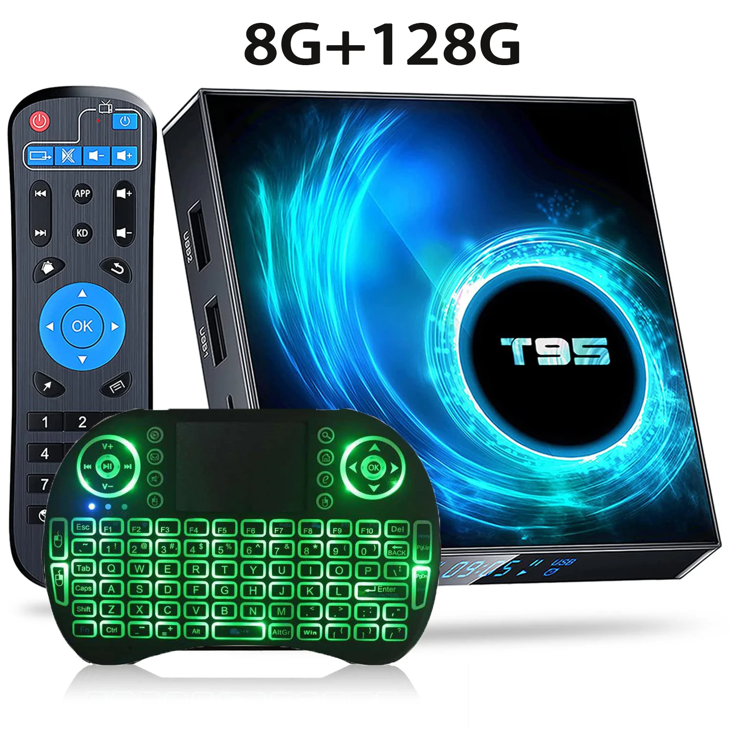 T95 TV Box Android 10 4GB 64GB 128GB Allwinner H616 Quad Core Support ...
