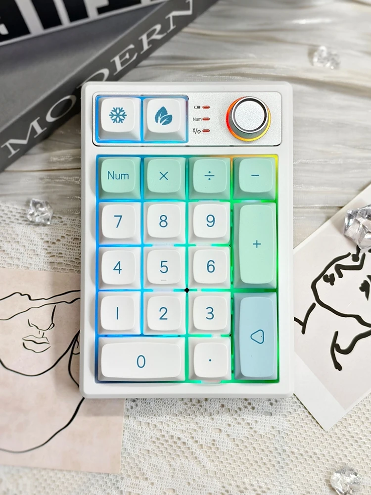 3-modes-KEYCOOL-numpad-K19-RGB-Hotswap-Mechanical-Numpad-Gasket ...
