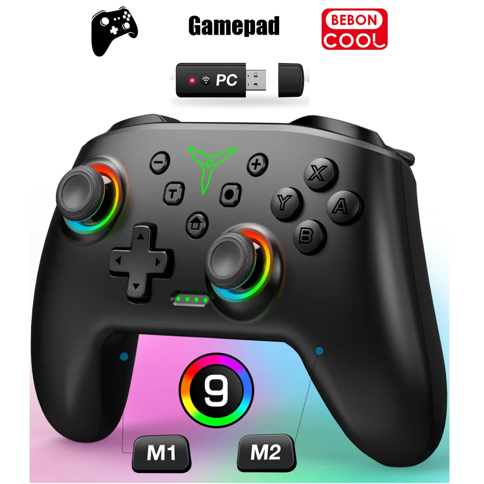 BEBONCOOL-TP28-Wireless-RGB-Switch-Controller-For-Nintendo-Switch-OLED-Lite-Android-IOS-PC-with ...