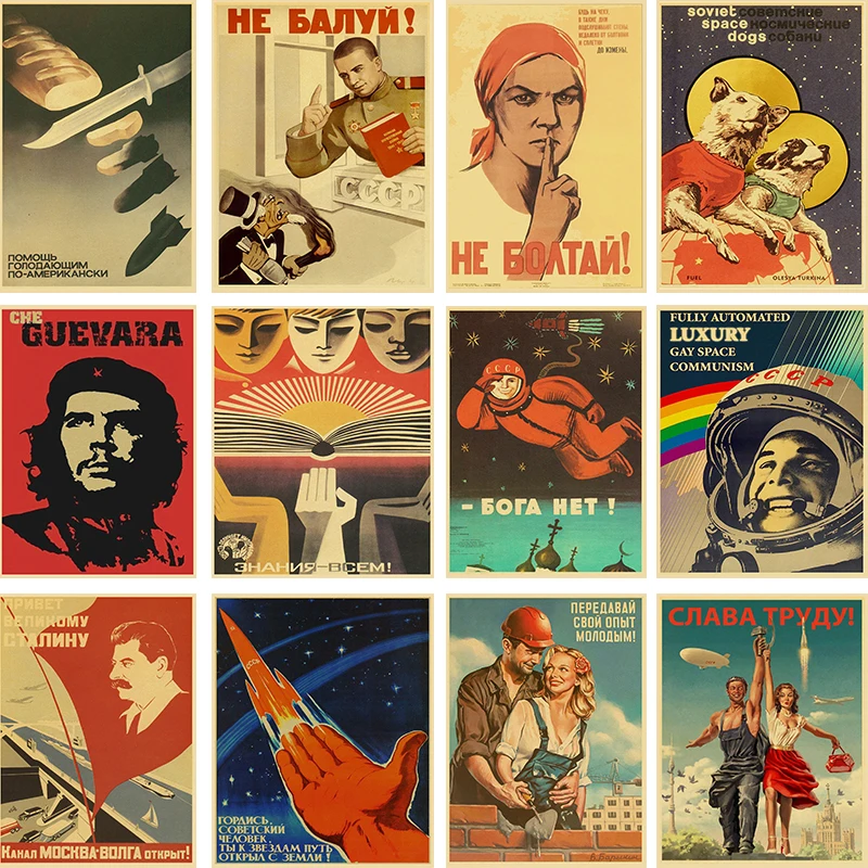 Former-Soviet-Union-Stalin-Soviet-Union-CCCP-Poster-Home-Room-Bar ...