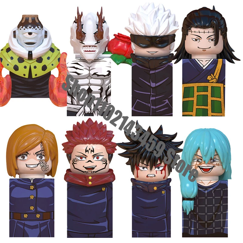Mini Action Figures Building Blocks, Blocos WM, Jujutsu Kaisen, Itadori ...