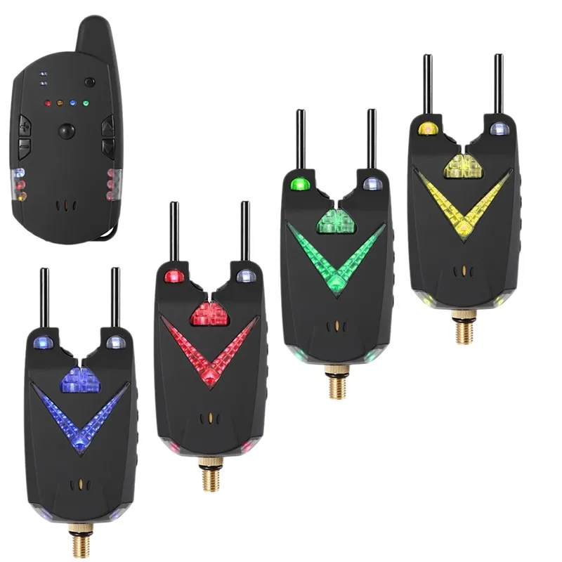 Carp Fishing Alarm Set Wireless Bite Alarm 2 Way Remote Control Bite ...
