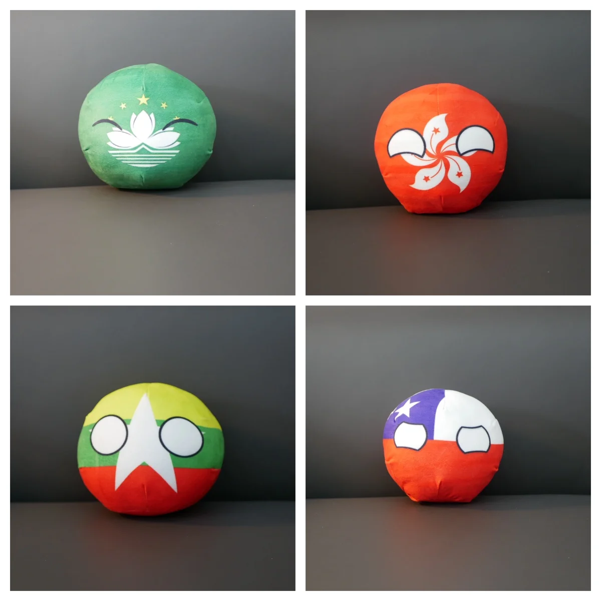 9cm/20cm Georgia Polandball Plush Doll Hong Kong Macau Myanmar Chile ...